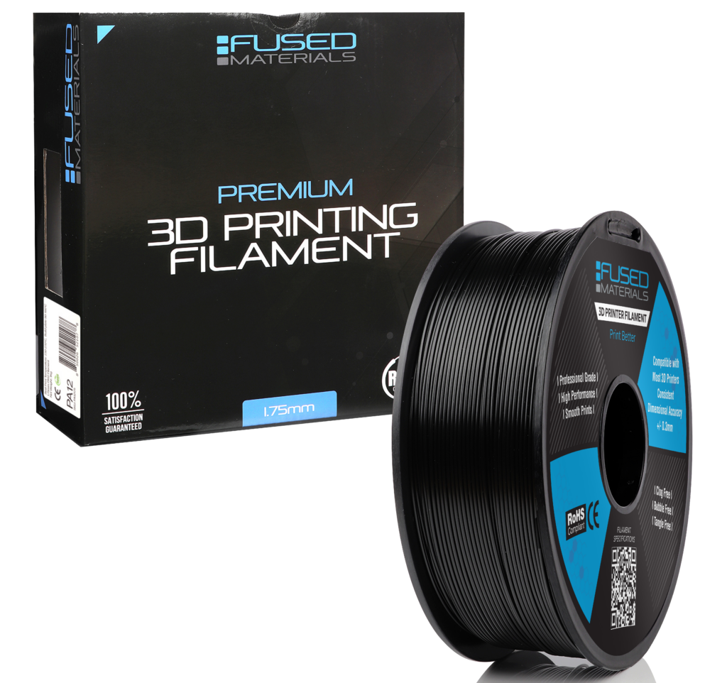Fused Materials PA12 3D Printer Filament, 1.75mm, 1kg roll – Nylon 12 ...
