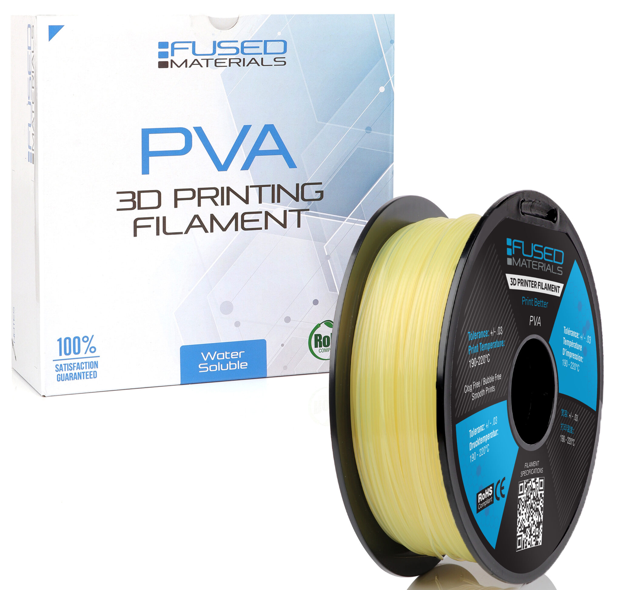 Fused Materials PVA Filament, 1.75mm 1.0kg – fusedmaterials.com